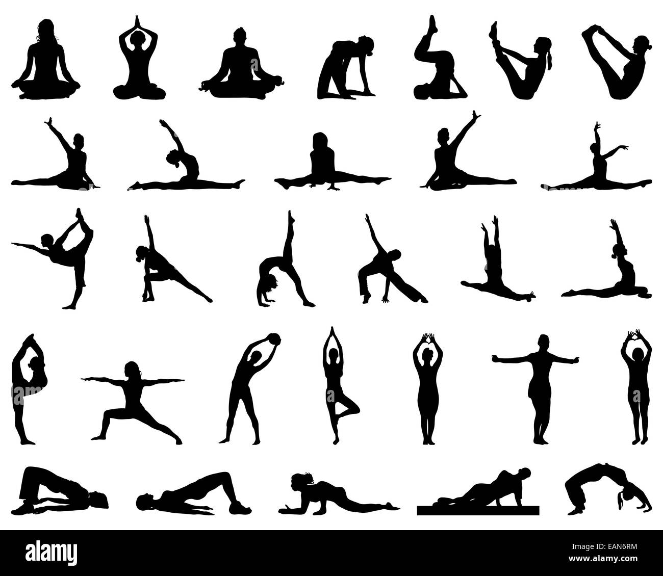 Yoga background Black and White Stock Photos & Images - Alamy
