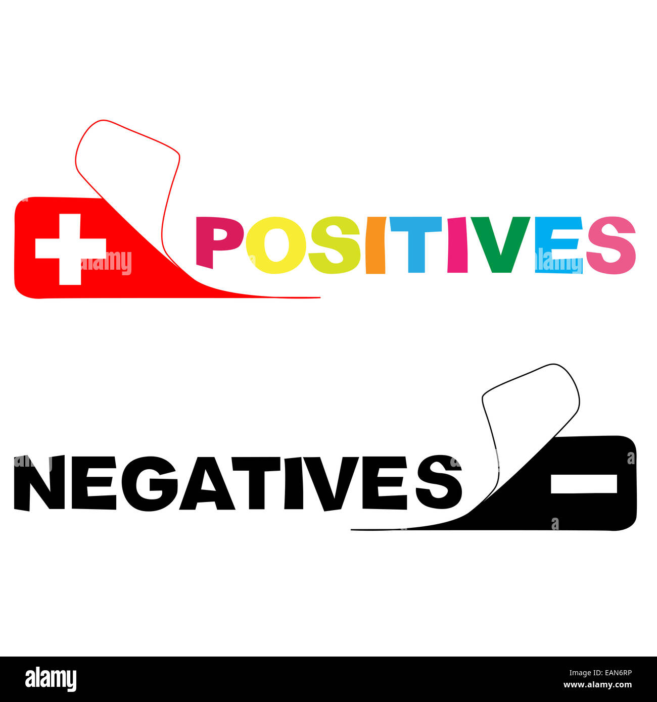 Positive and negative hi-res stock photography and images - Alamy