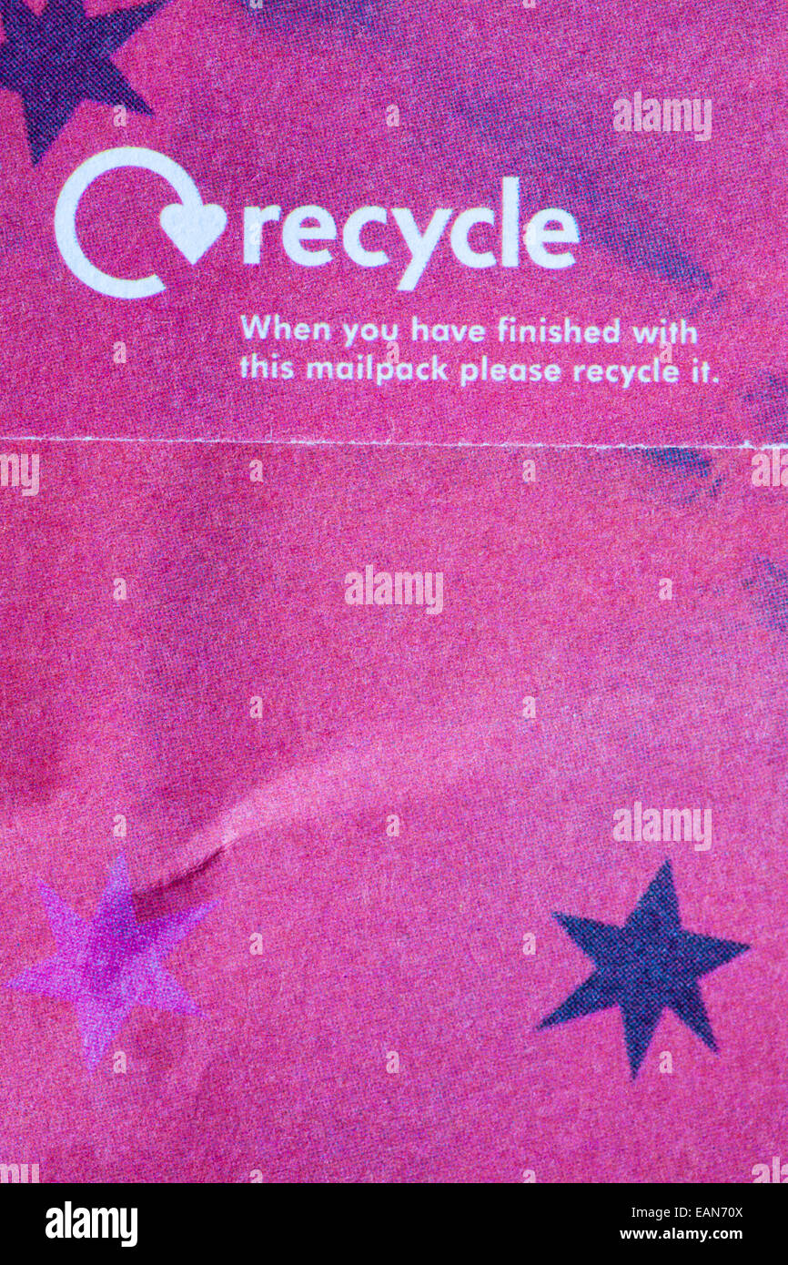 Please recycle me hi-res stock photography and images - Alamy