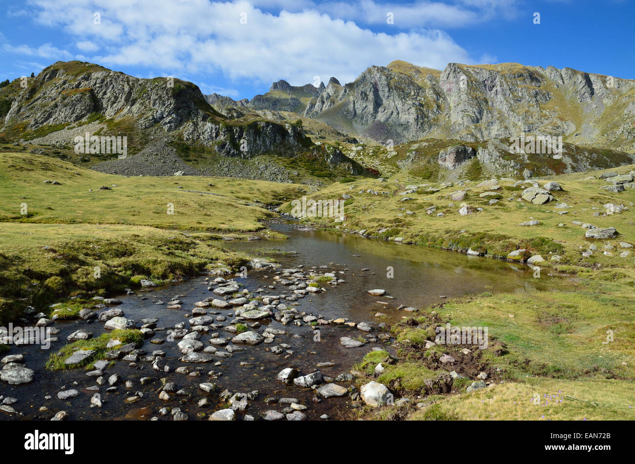 Alpine stream in the Atlantic Pyrenees, Bearn Stock Photo - Alamy