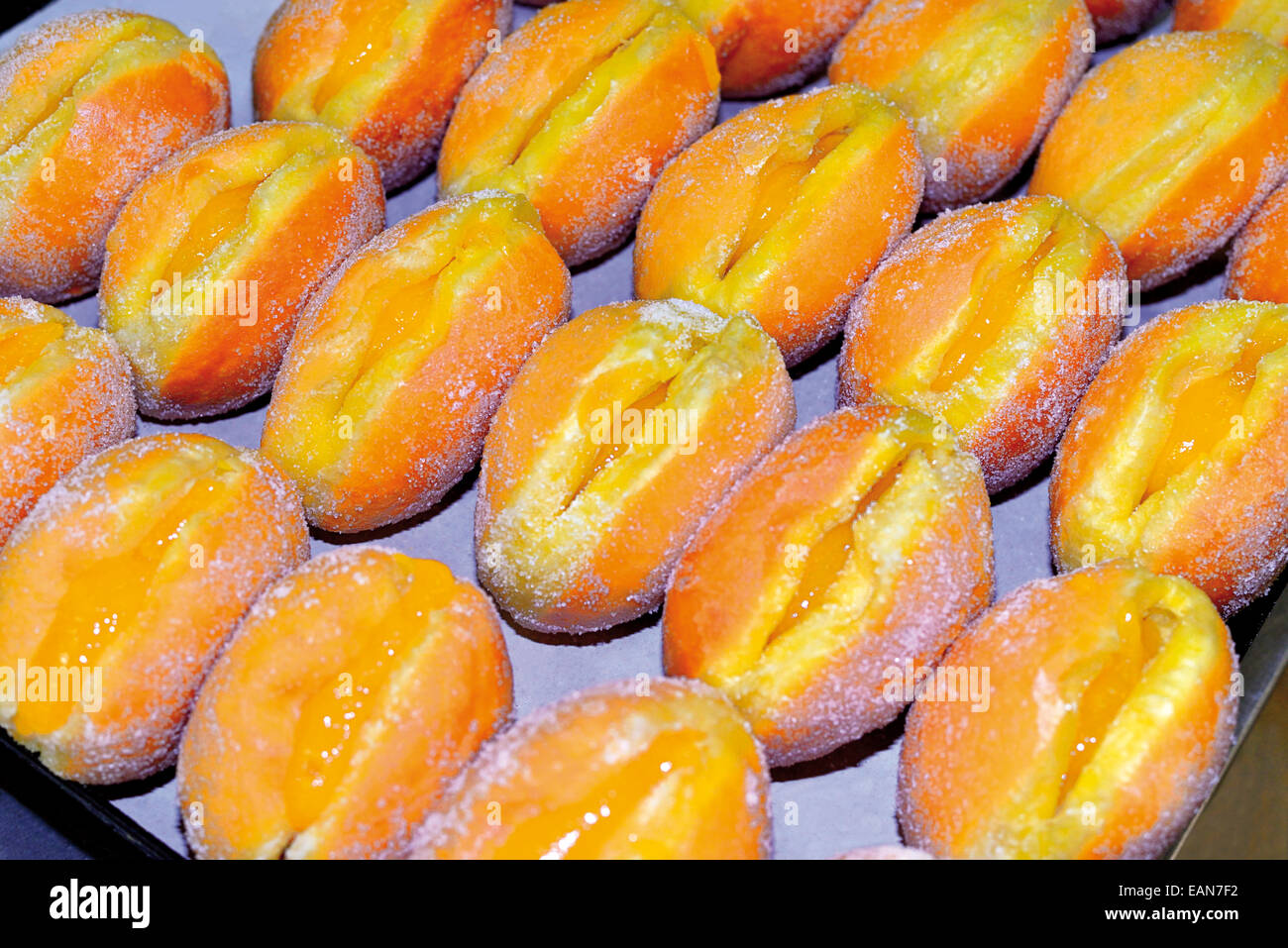Portugal, Algarve: Home made and fresh "Berlin" cakes in the ...