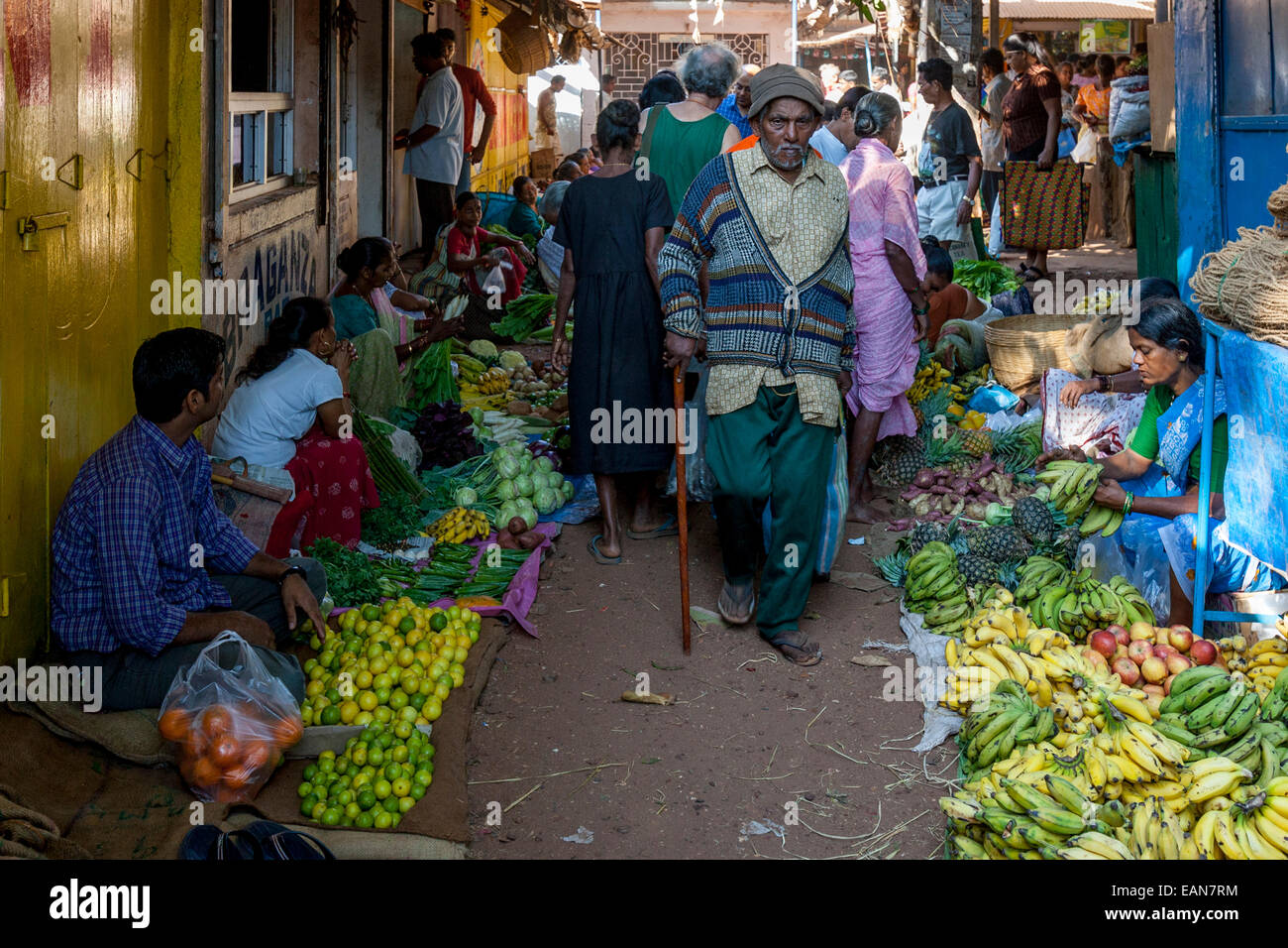 Fruit and Vegetable Market, Calangute, Goa, India Stock Photo - Alamy