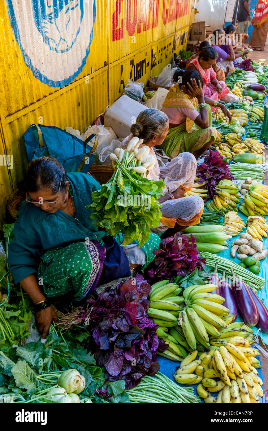 Fruit and Vegetable Market, Calangute, Goa, India Stock Photo - Alamy