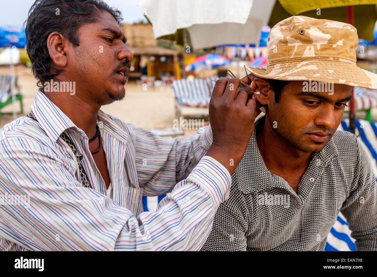 Ear cleaning india hi-res stock photography and images - Alamy