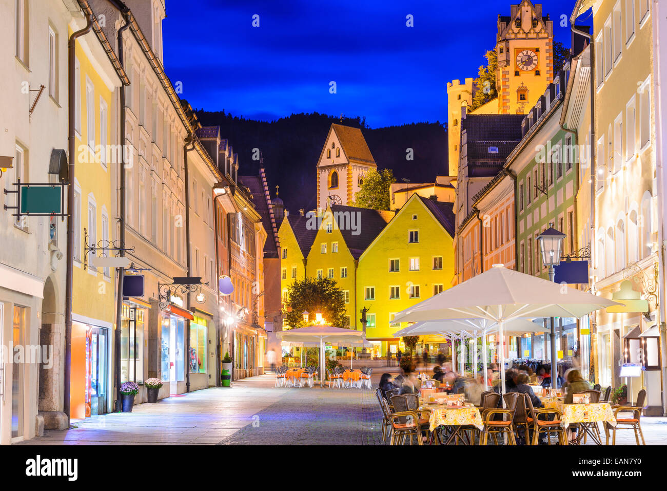 Street scene in fussen hi-res stock photography and images - Alamy