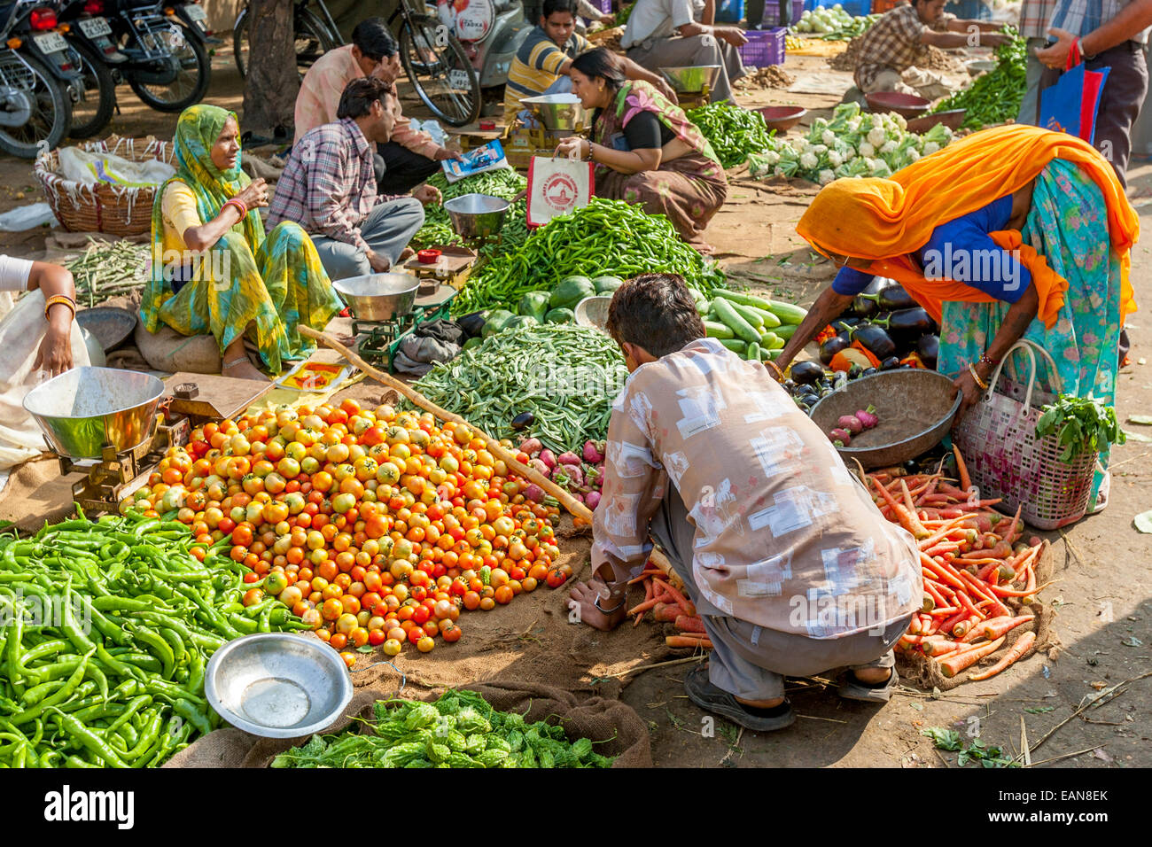 Vegetable Market, Jaipur, Rajasthan, India Stock Photo - Alamy