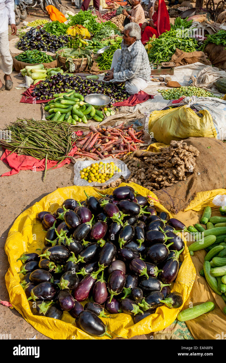 Vegetable Market, Jaipur, Rajasthan, India Stock Photo - Alamy