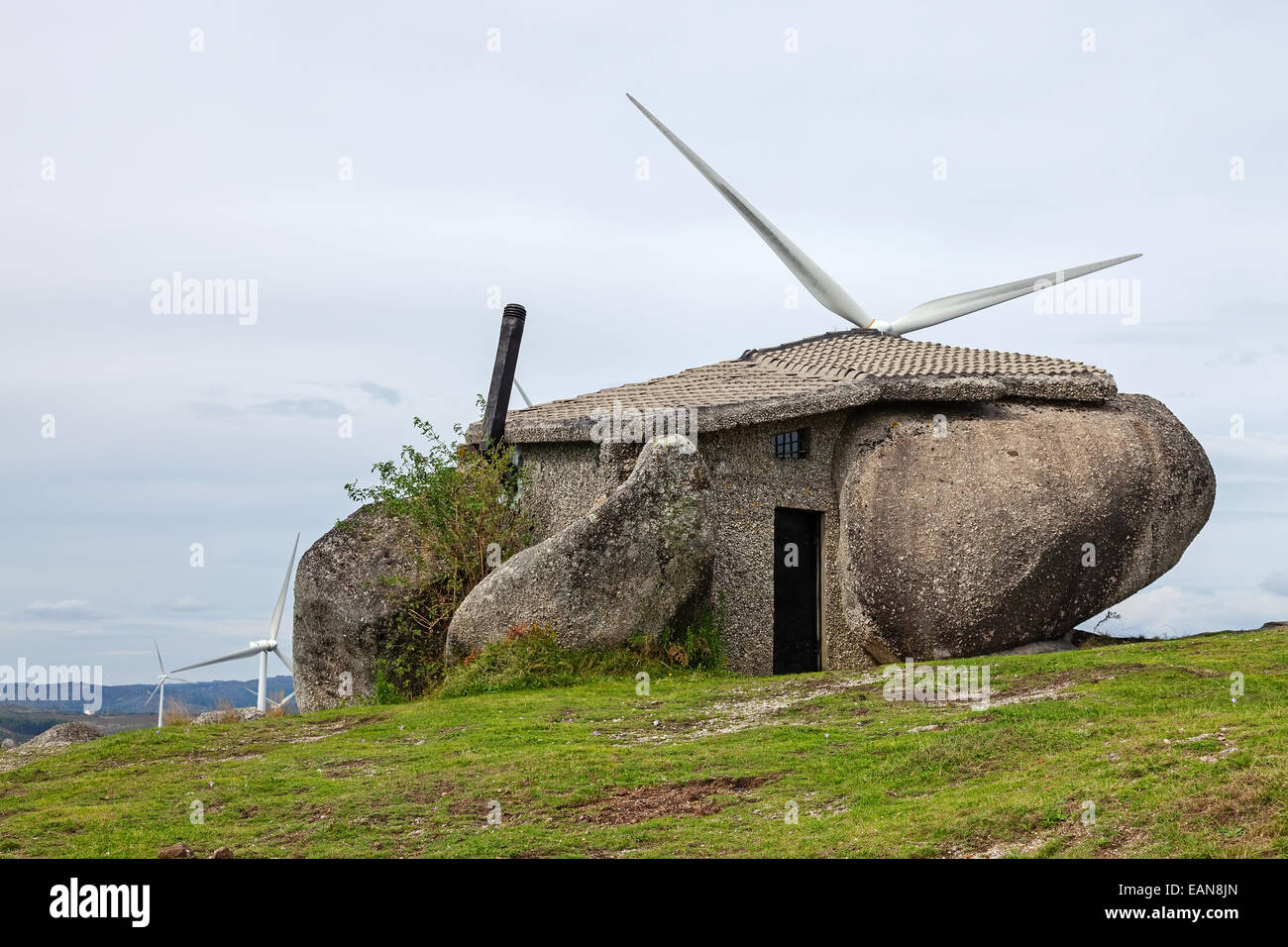Casa do Penedo, a house built between huge rocks in Fafe, Portugal ...