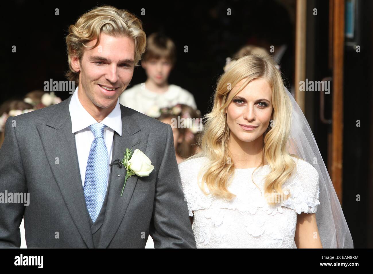 The wedding of Poppy Delevingne and James Cook at St. Paul's Church ...
