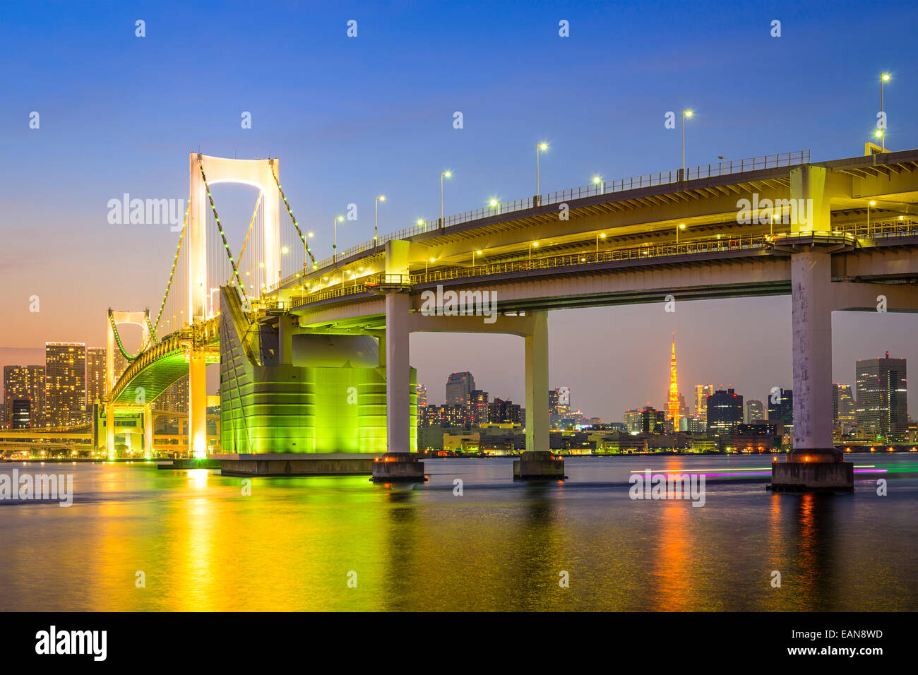 Tokyo, Japan at Tokyo Bay Stock Photo - Alamy