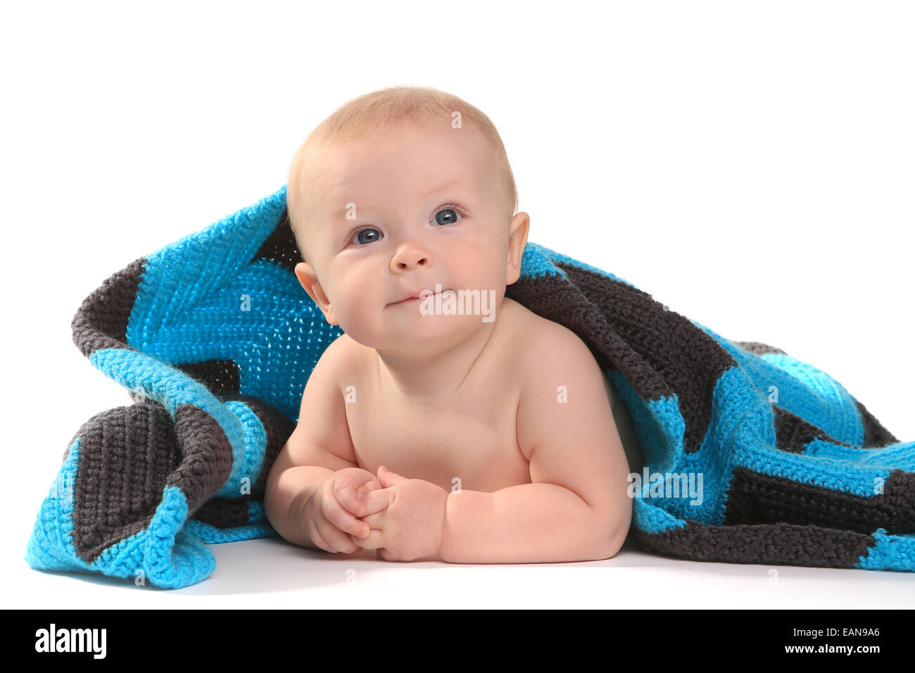 Expressive Happy Adorable Baby on a White Background Stock Photo - Alamy