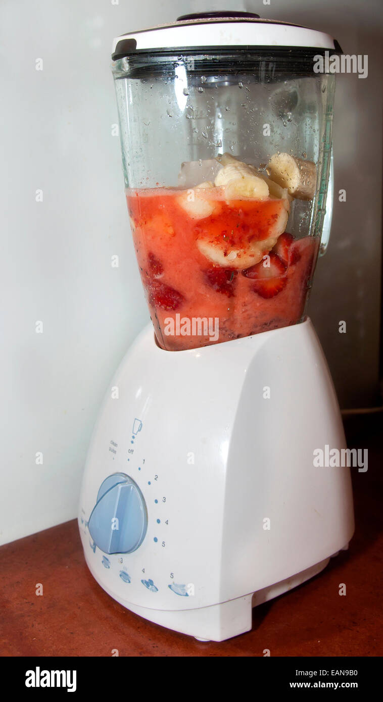 Blender and smoothie Stock Photo - Alamy