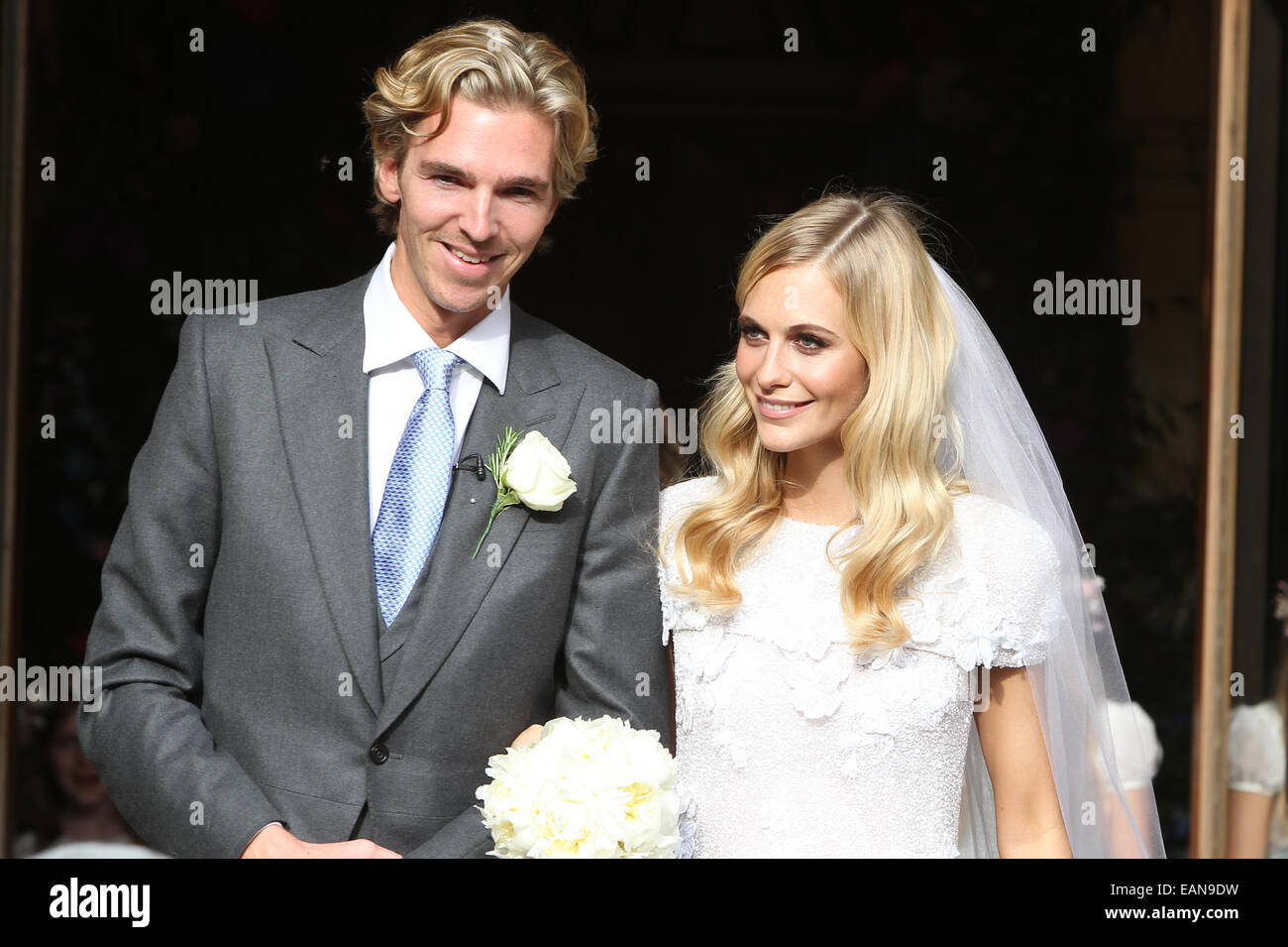 The wedding of Poppy Delevingne and James Cook at St. Paul's Church ...