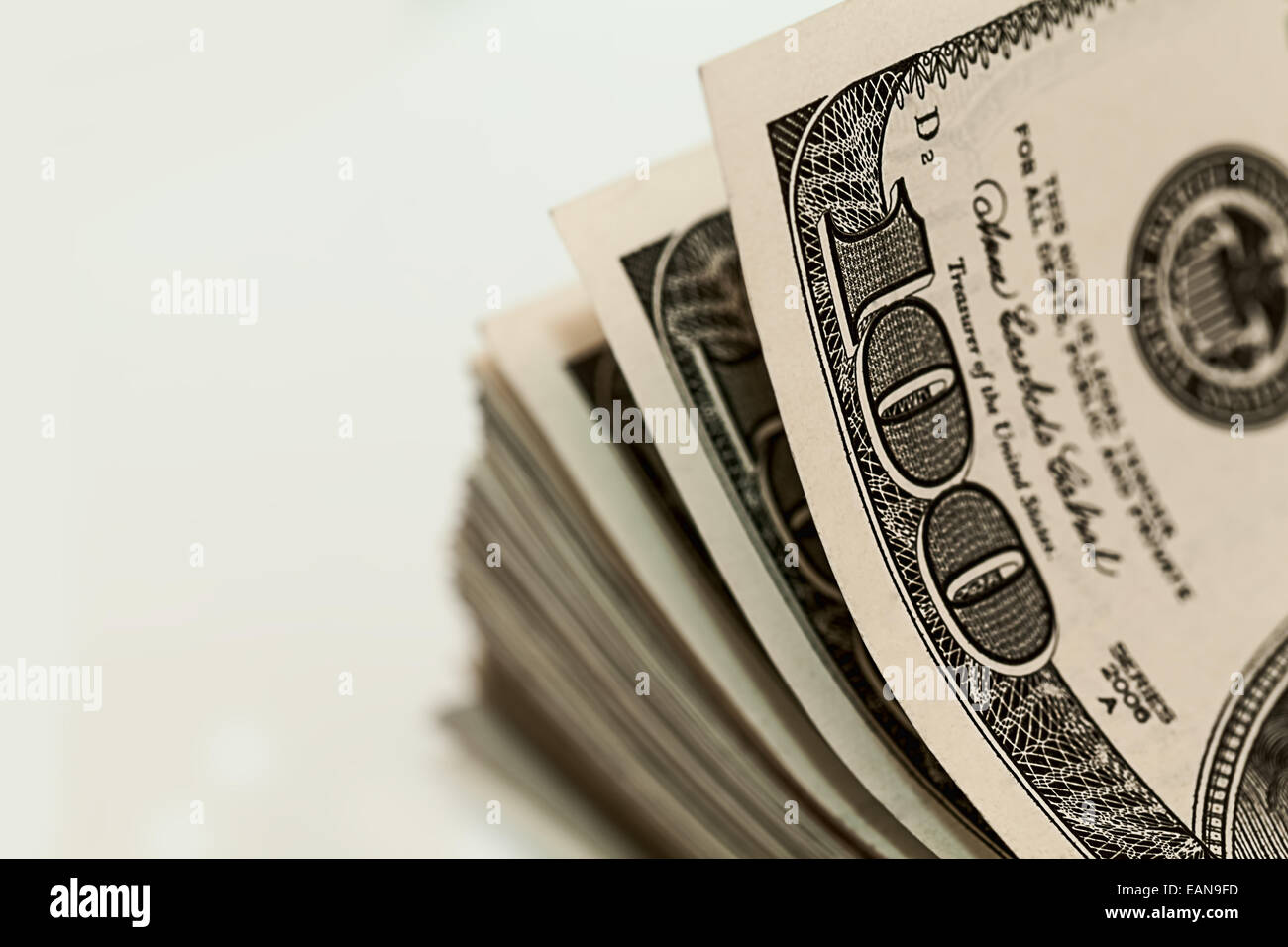 American money, hundred dollar bills Stock Photo - Alamy