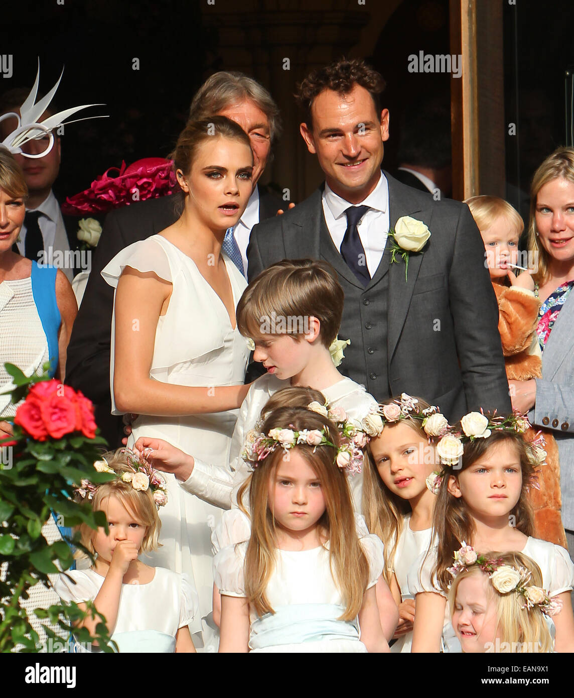 The wedding of Poppy Delevingne and James Cook at St. Paul's Church ...