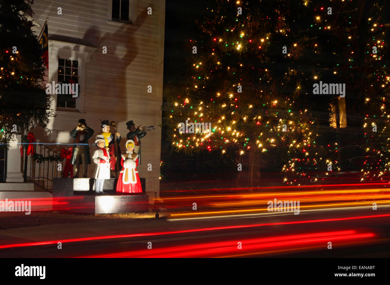 Carolers: Victorian-style Christmas Carolers are surrounded by ...