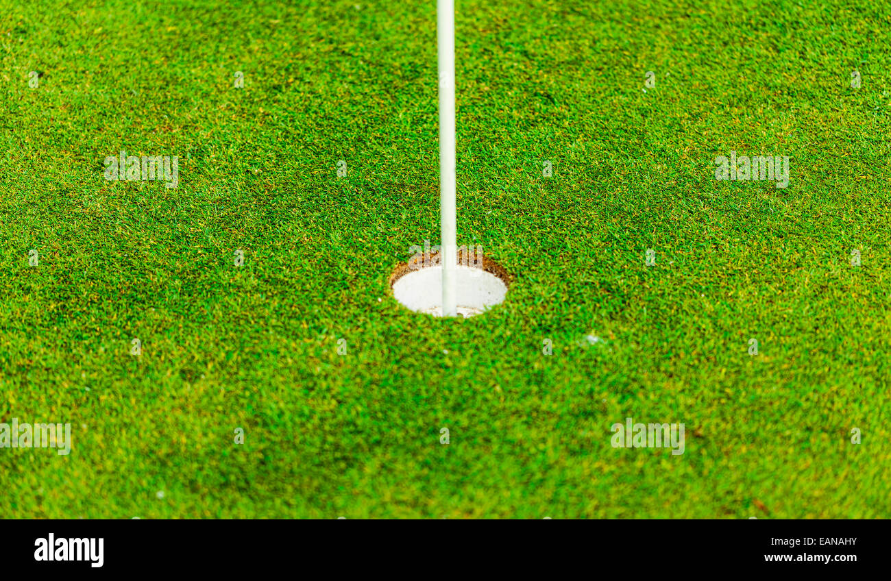 Hole on golf field Stock Photo - Alamy