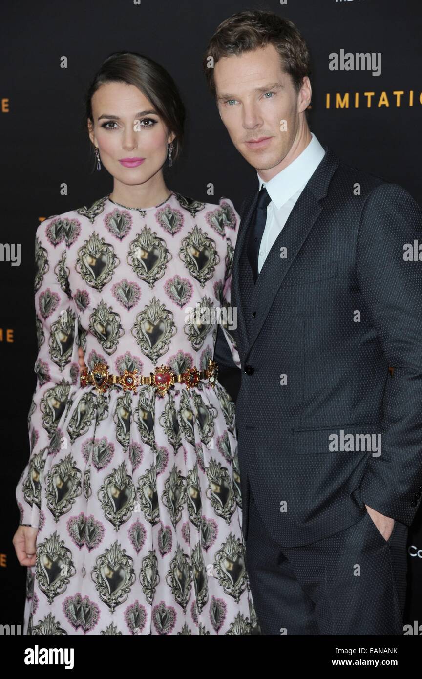 New York, NY, USA. 17th Nov, 2014. Keira Knightley, Benedict ...