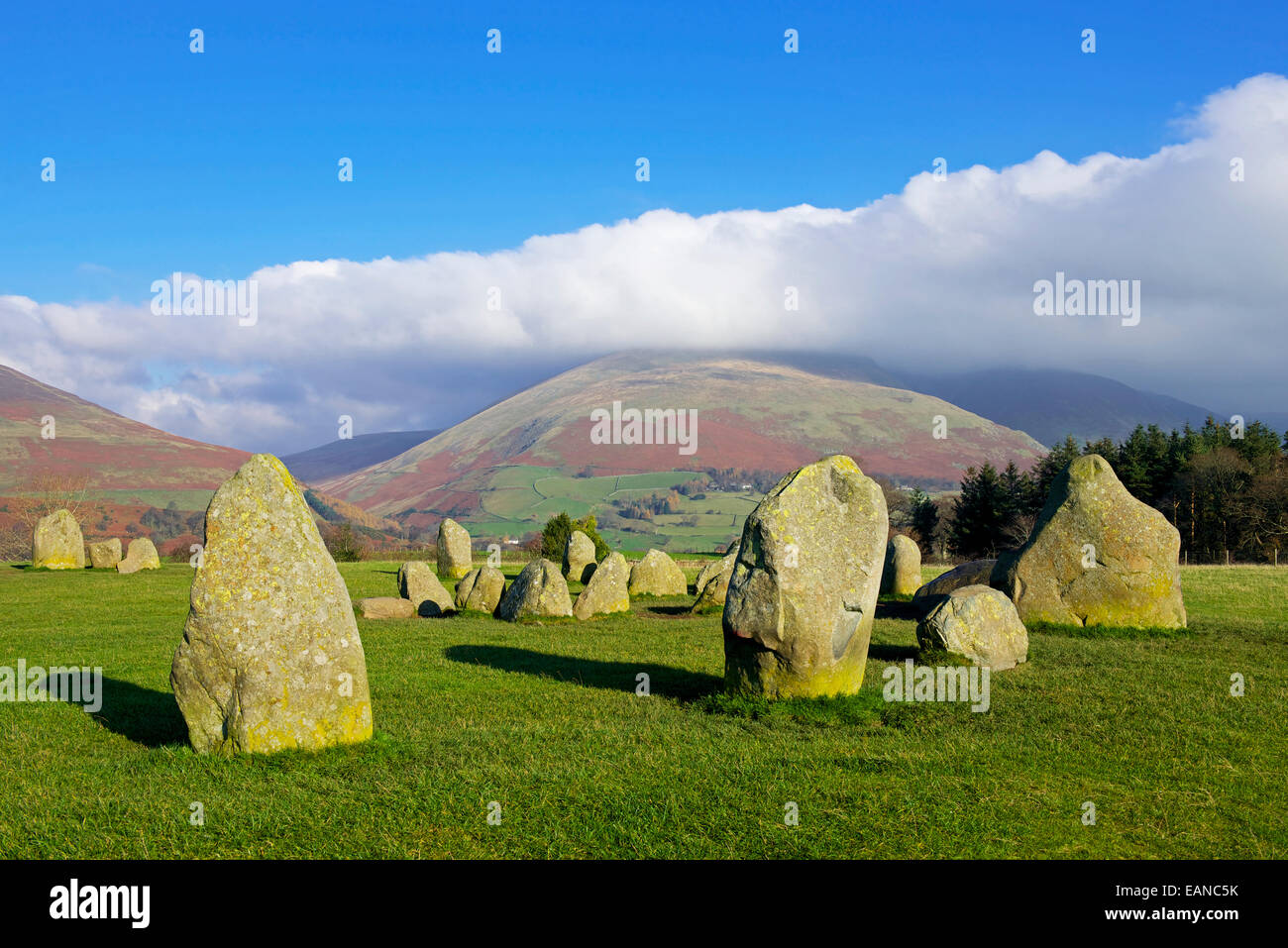 Castlerigg stone circle, near Keswick, Lake District National Park ...