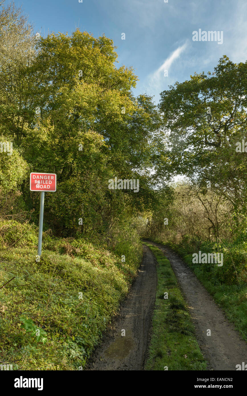 Failed road near Enslow Oxfordshire England UK Stock Photo - Alamy
