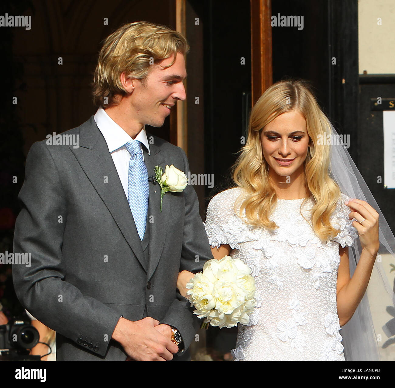 The wedding of Poppy Delevingne and James Cook at St. Paul's Church ...