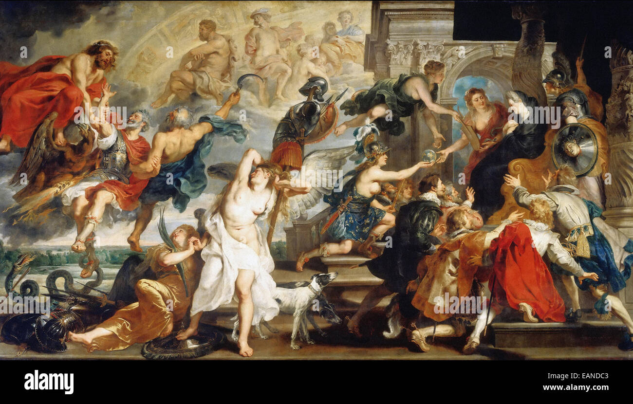 Peter Paul Rubens The Apotheosis of Henry IV and the Proclamation of the Regency of Marie de ...