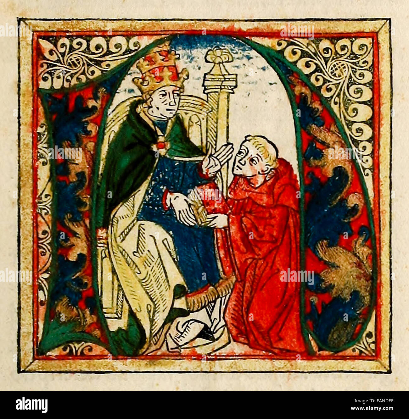 Frederick III & Nicolaus Germanus from ‘Cosmographia’ by Claudius ...