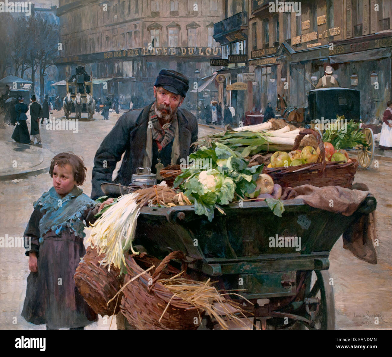 Le marchand de quatre saisons - The four seasons merchant 1895 Louis ...