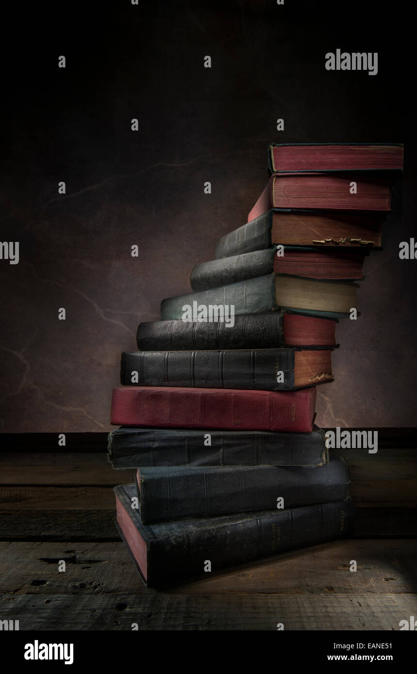 Books Stacked As Stairs Stock Photo - Alamy