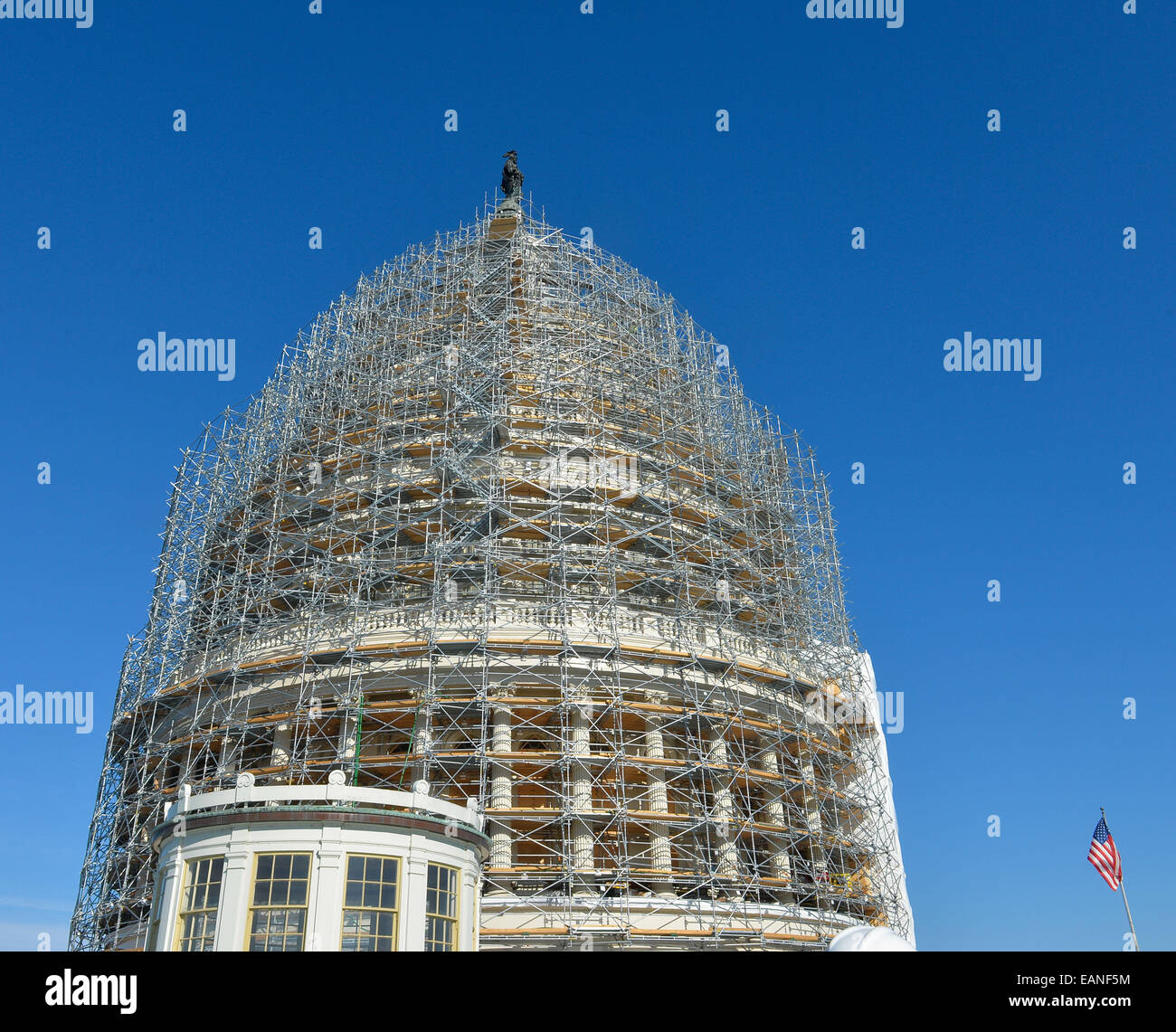 U s capitol with scaffolding hi-res stock photography and images - Alamy