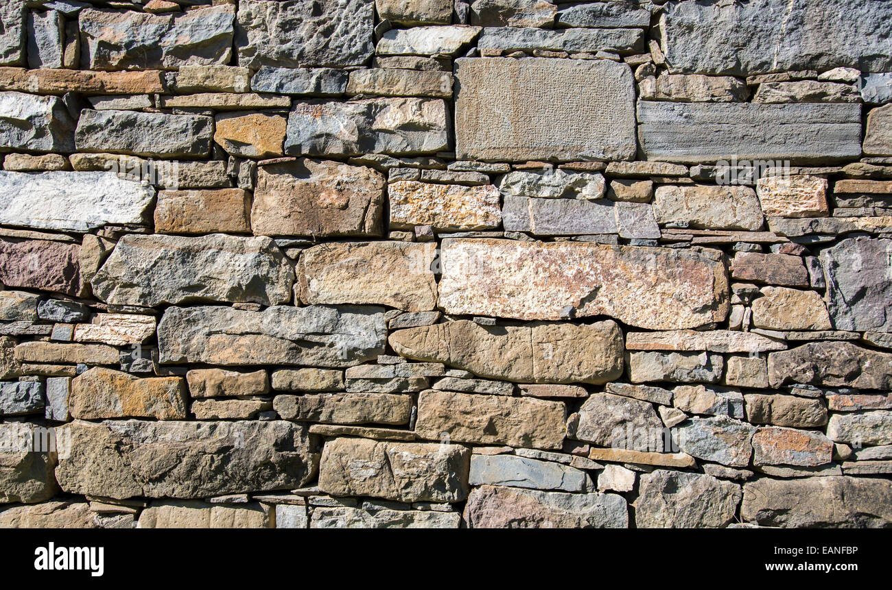 Masonry stone wall of an old house Stock Photo - Alamy