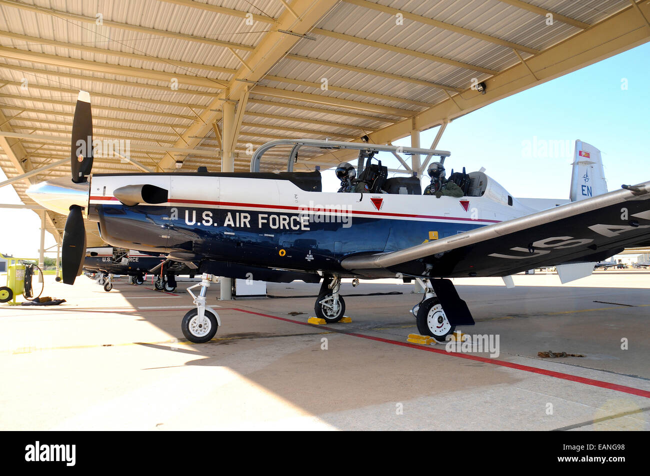 U.S. Air Force T-6A Texan at Sheppard Air Force Base, Texas Stock Photo ...