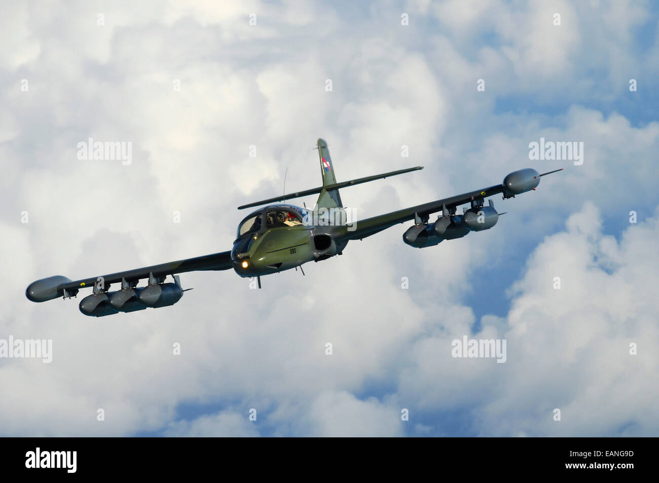 Uruguayan Air Force A-37 Dragonfly in flight over Brazil during ...
