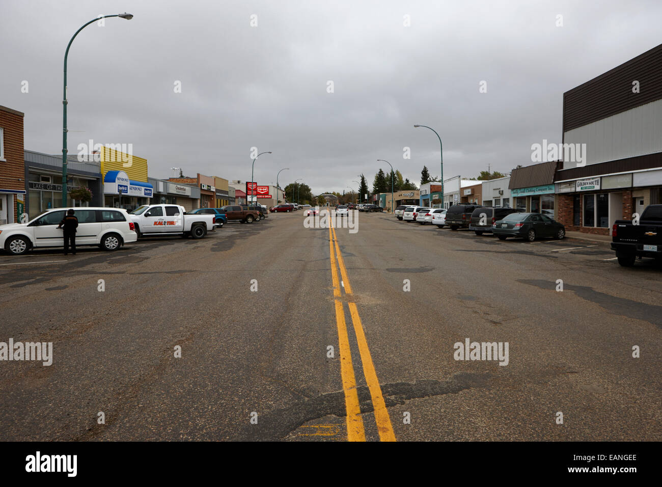 centre street main st assiniboia Saskatchewan Canada Stock Photo - Alamy