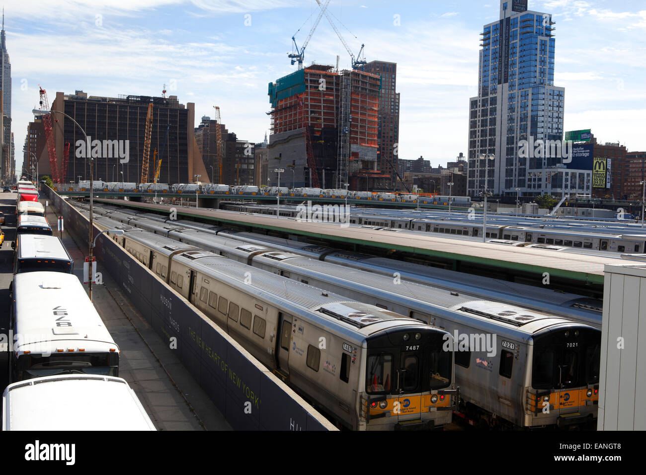Lirr west side train yards hi-res stock photography and images - Alamy