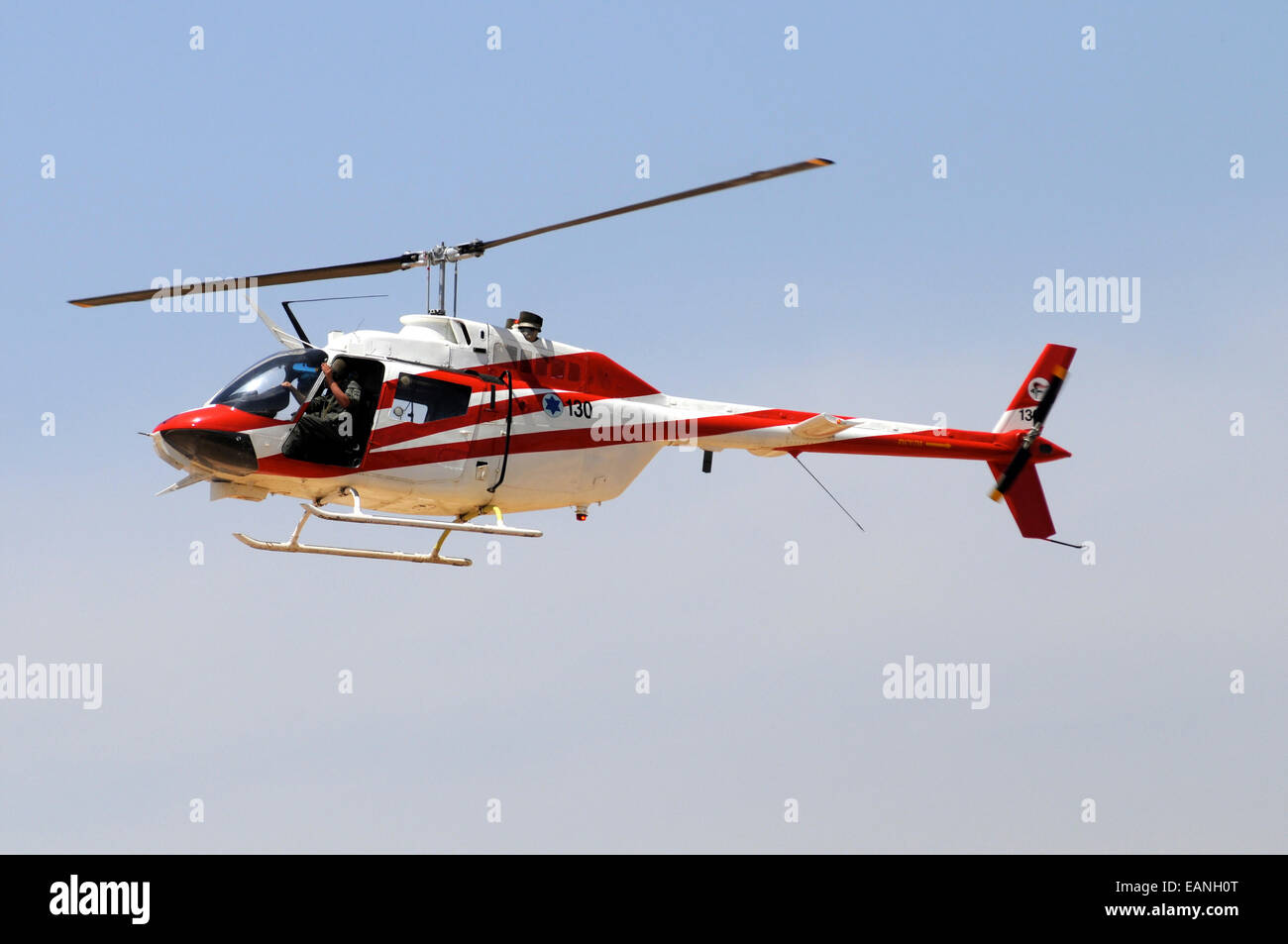 Israeli Air Force OH-58 training helicopter, Hatzerim, Israel Stock ...