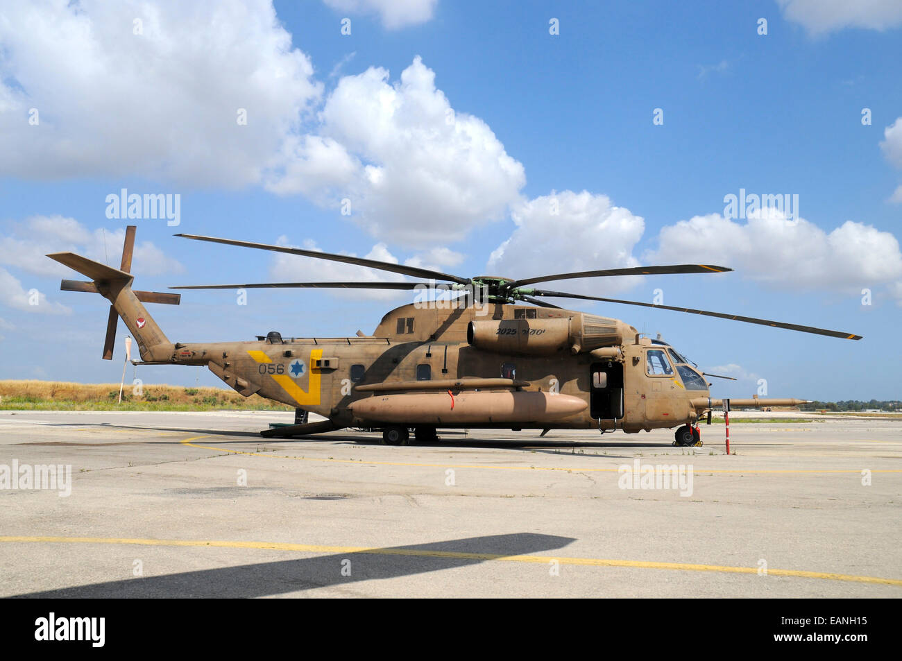 Israeli Air Force CH-53 Yasur 2025 helicopter at Tel Nof Air Base ...
