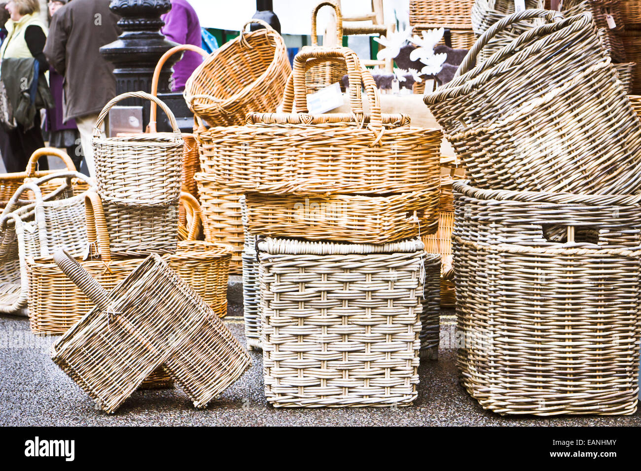 Stacks of baskets hi-res stock photography and images - Alamy