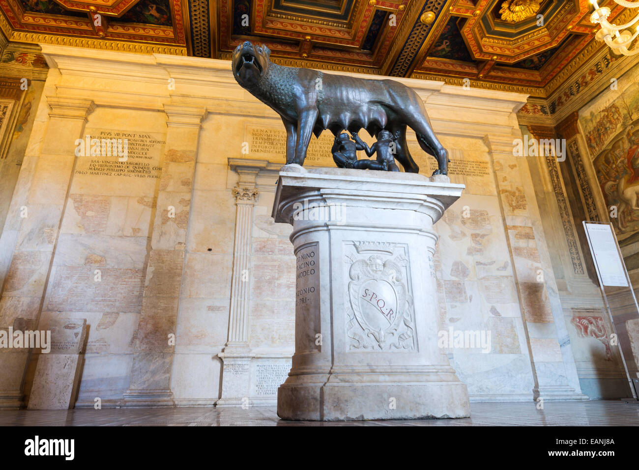 Capitoline She-wolf, Palazzo dei Conservatori, Capitoline Museums, Rome ...