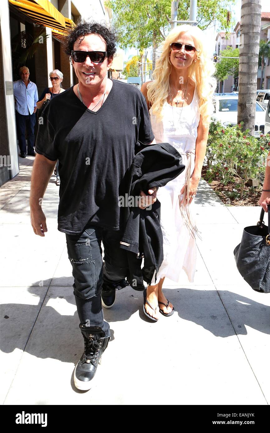 Neal Schon of Journey and wife Michaele Schon leave Giuseppe Franco ...