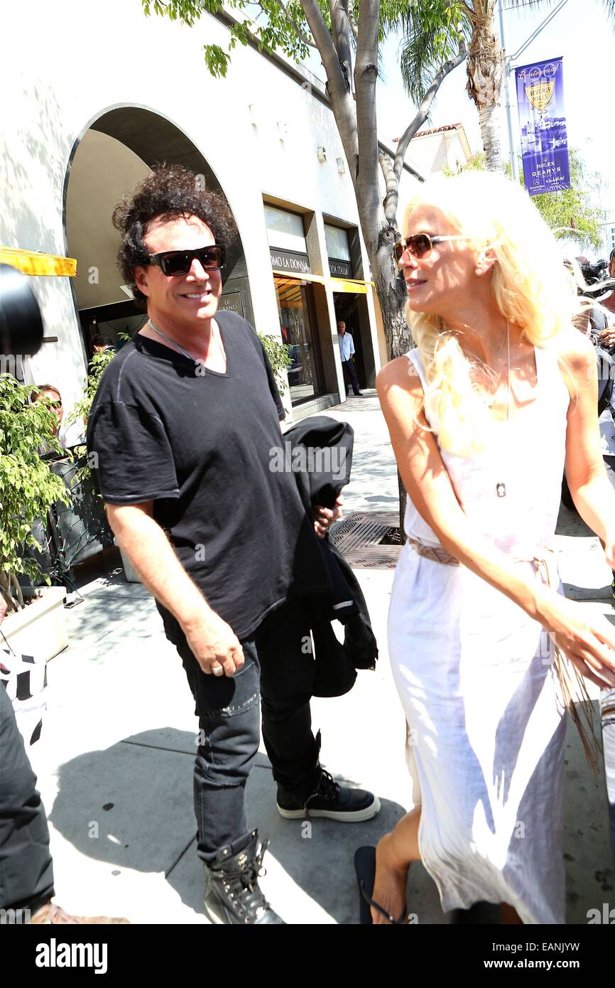 Neal Schon of Journey and wife Michaele Schon leave Giuseppe Franco ...
