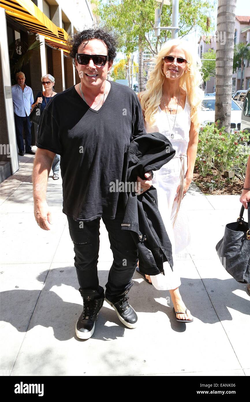 Neal Schon of Journey and wife Michaele Salahi leave Giuseppe Franco ...