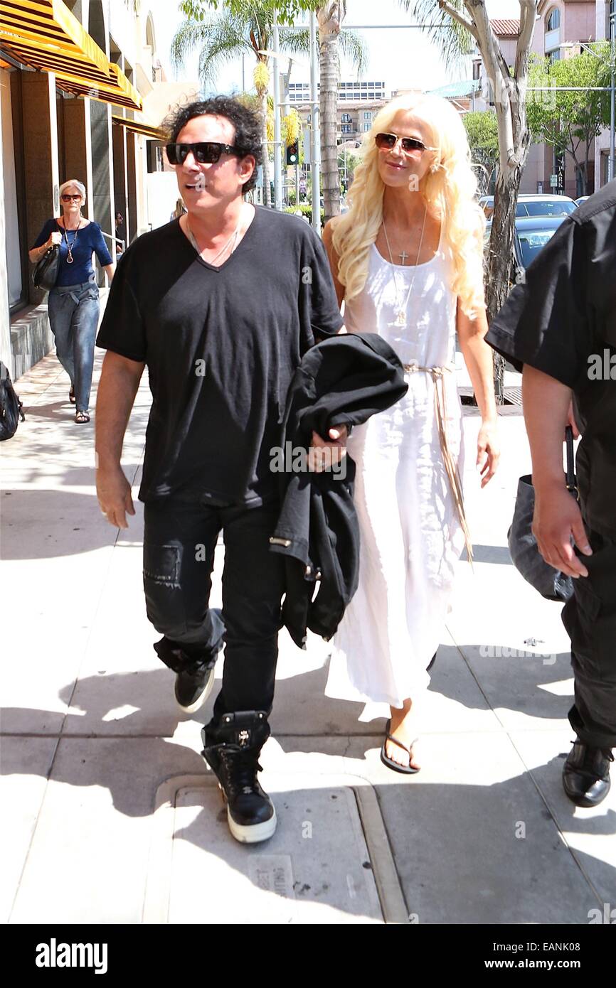Neal Schon of Journey and wife Michaele Schon leave Giuseppe Franco ...