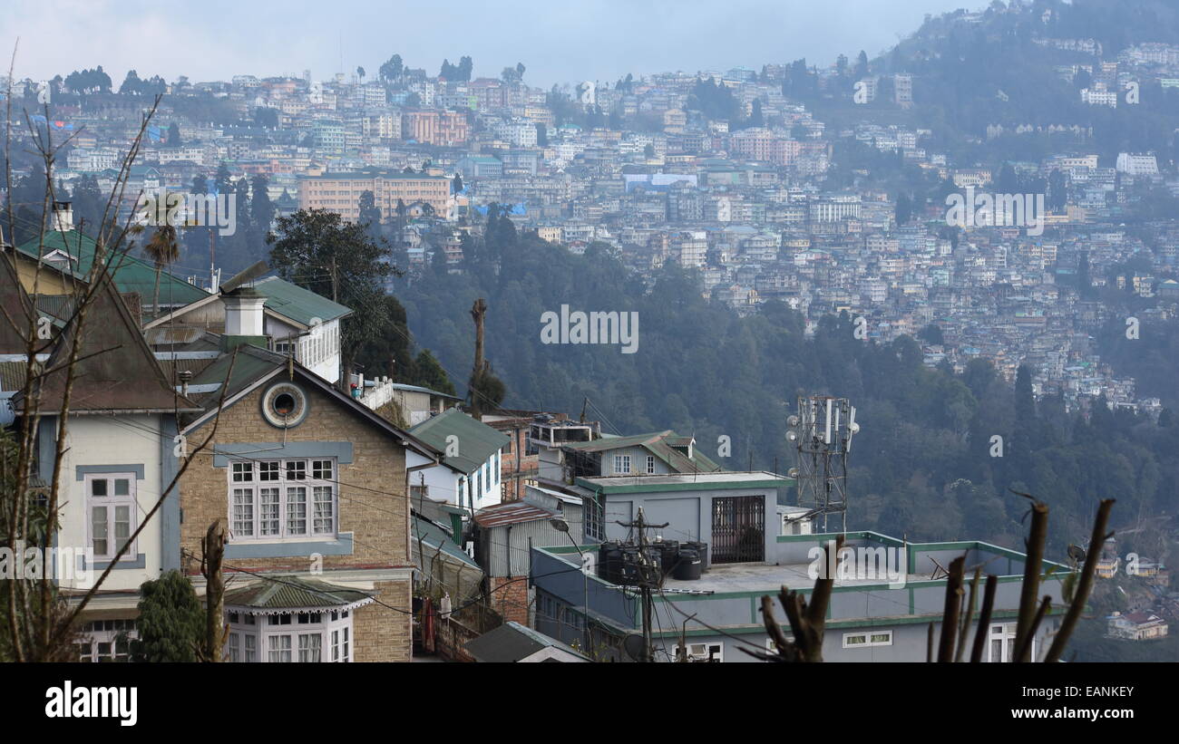 Darjeeling, a beautiful town in North east India Stock Photo - Alamy