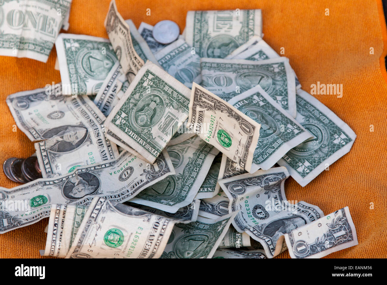 Pile Of Money And Change