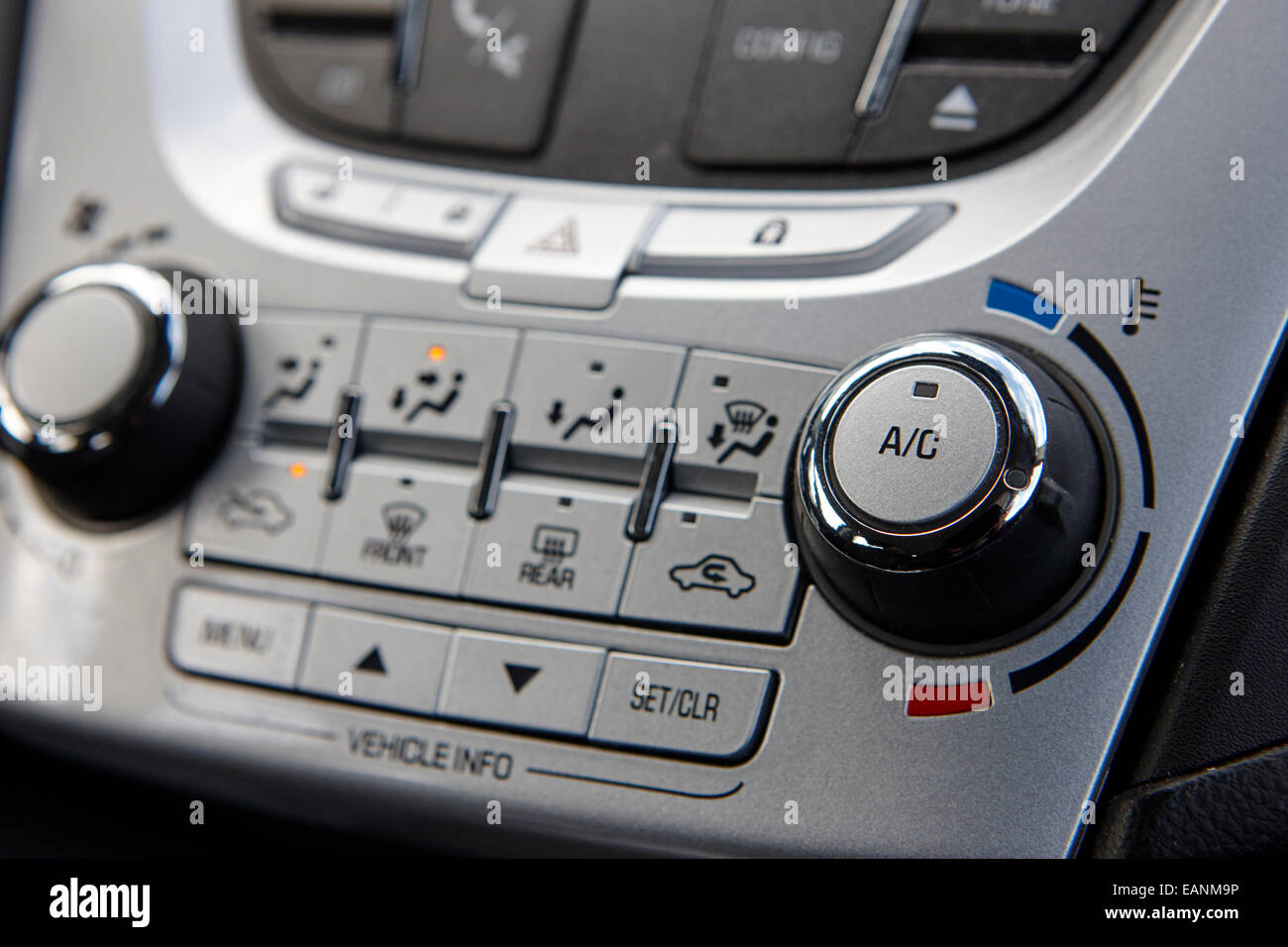 vehicle air conditioning and heating controls Stock Photo - Alamy