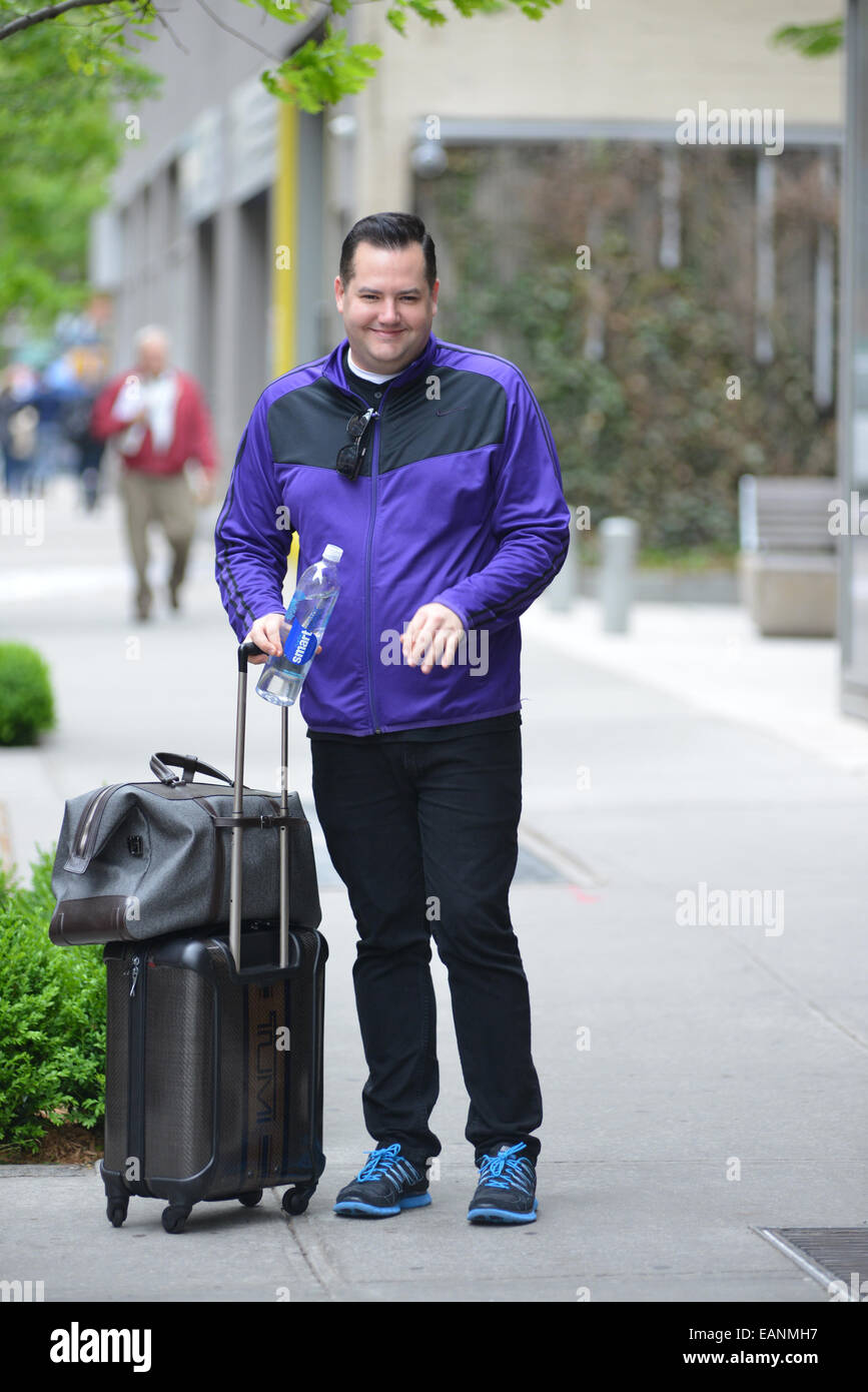 Ross Mathews exiting his hotel Featuring: Ross Mathews Where: Manhattan ...