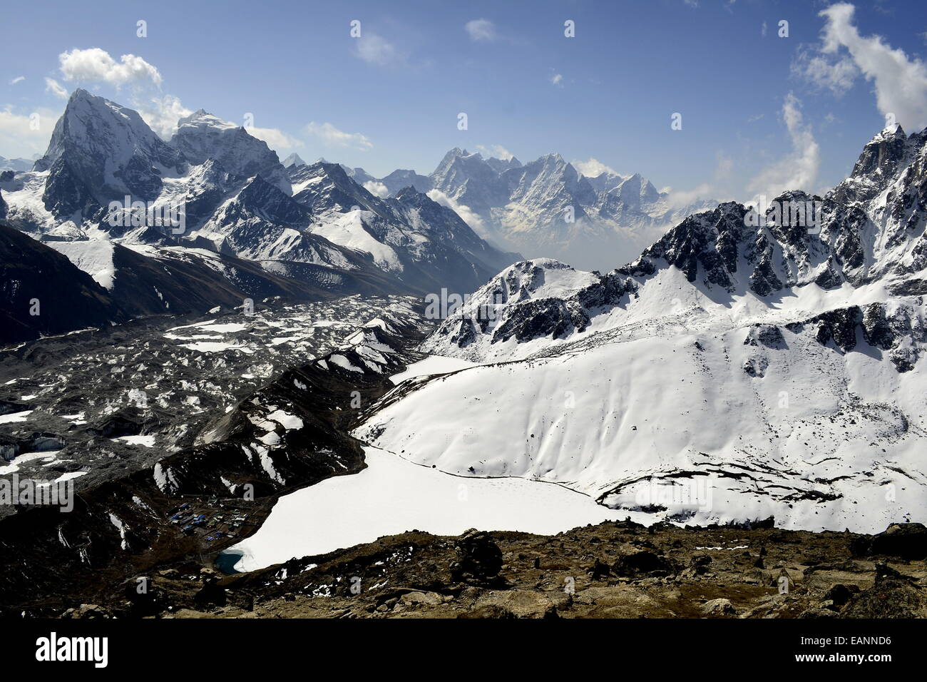 View over Gokyo Lakes from Gokyo Ri, Nepal Stock Photo - Alamy