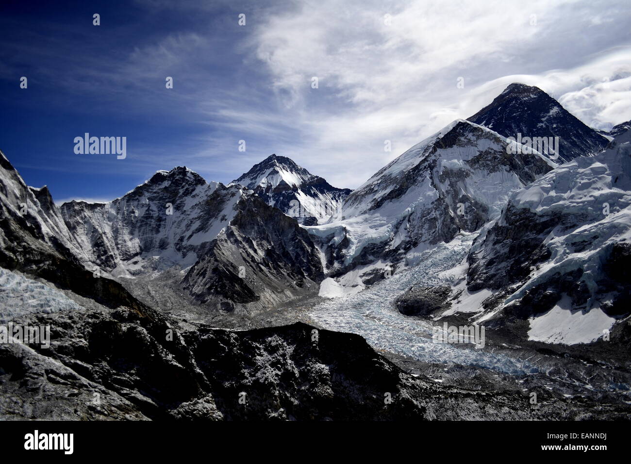 View of Mount Everest from Kala Patthar Stock Photo - Alamy