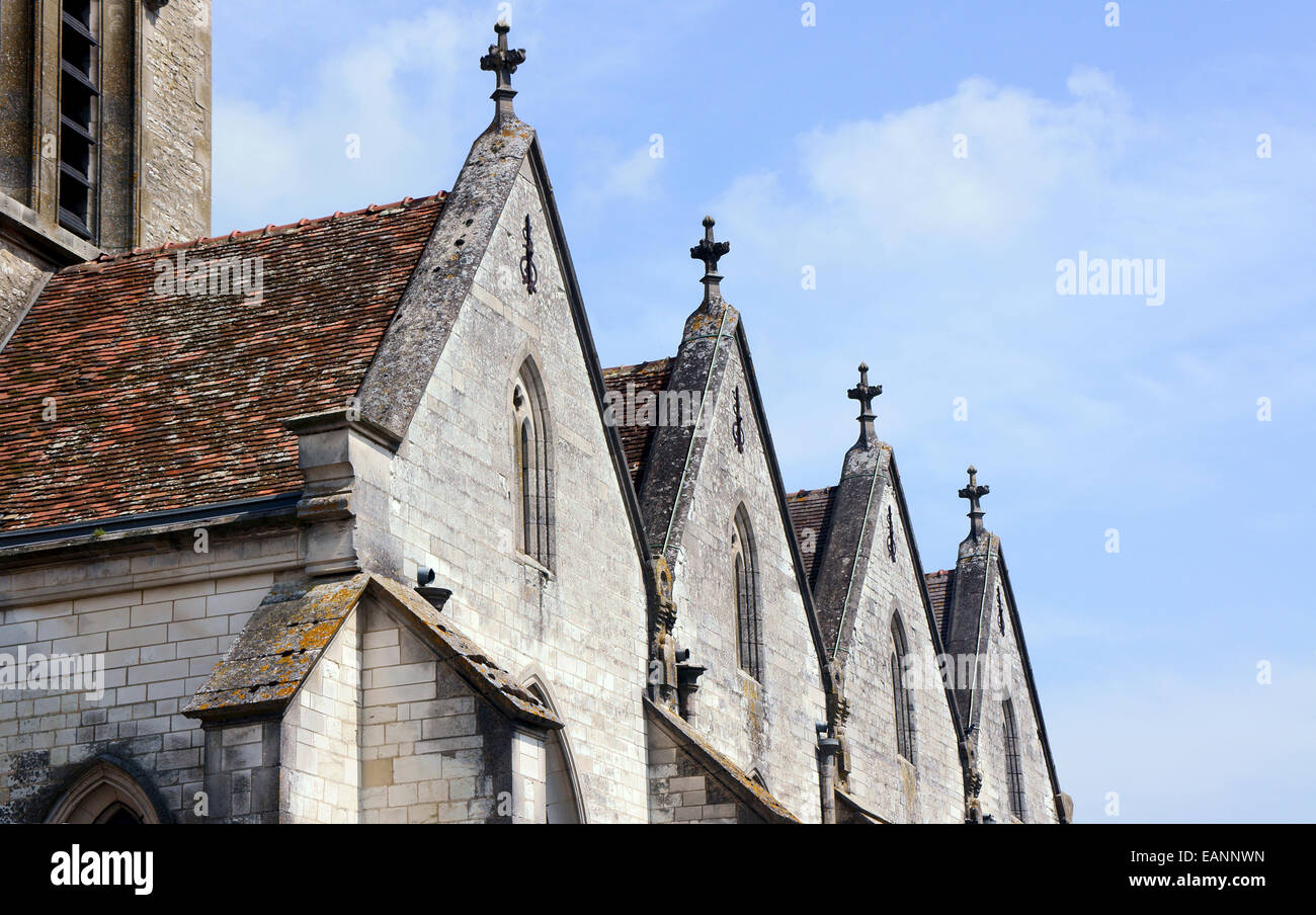 Medieval parish church in Champagne, France Stock Photo - Alamy